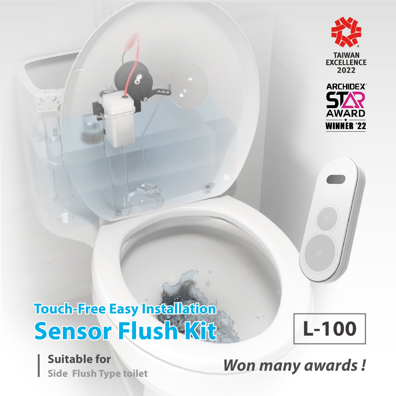 Side Pressure Type Water Tank of Toilet Sensing Flusher | JLA Manufacturer